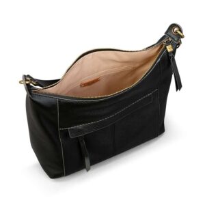 The Sak womens Alameda Hobo Bag In Leather, Black, One Size US