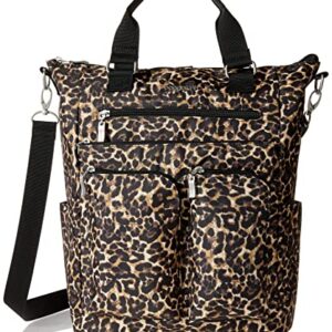 Baggallini Womens Tote All Set 3-in-1 Backpack, Wild Cheetah, One Size US