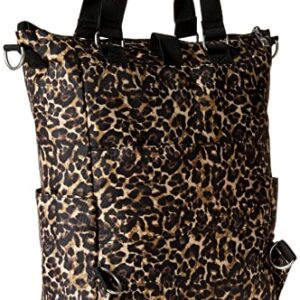 Baggallini Womens Tote All Set 3-in-1 Backpack, Wild Cheetah, One Size US