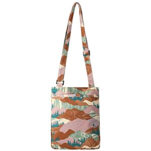 KAVU Keeper Semi Padded Sling Canvas Crossbody Bag-Remote Landscape