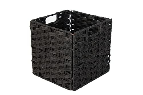 RongFeng Foldable Storage Basket With Wire Frame (Set of 2)