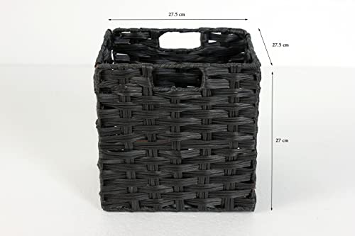 RongFeng Foldable Storage Basket With Wire Frame (Set of 2)