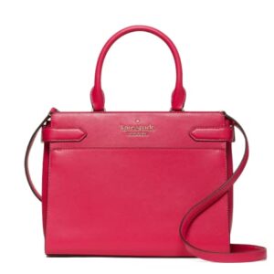 Kate Spade New York Staci Medium Saffiano Leather Satchel Purse (Pink Ruby)