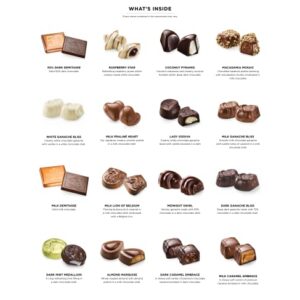 Godiva Chocolatier Gourmet Chocolate Gift Box - Assorted Dark, Milk, White, Raspberry, Caramel, and Chocolate - Elegant Spring Floral Box - 36 Pieces