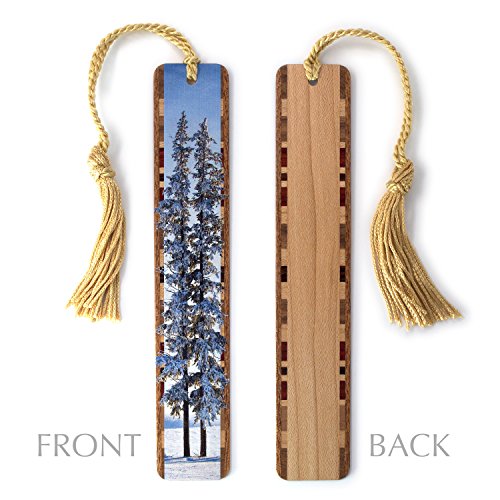 Six Below Freezing - Winter Landscape Color Photograph by Mike DeCesare Wooden Bookmark - Made in USA