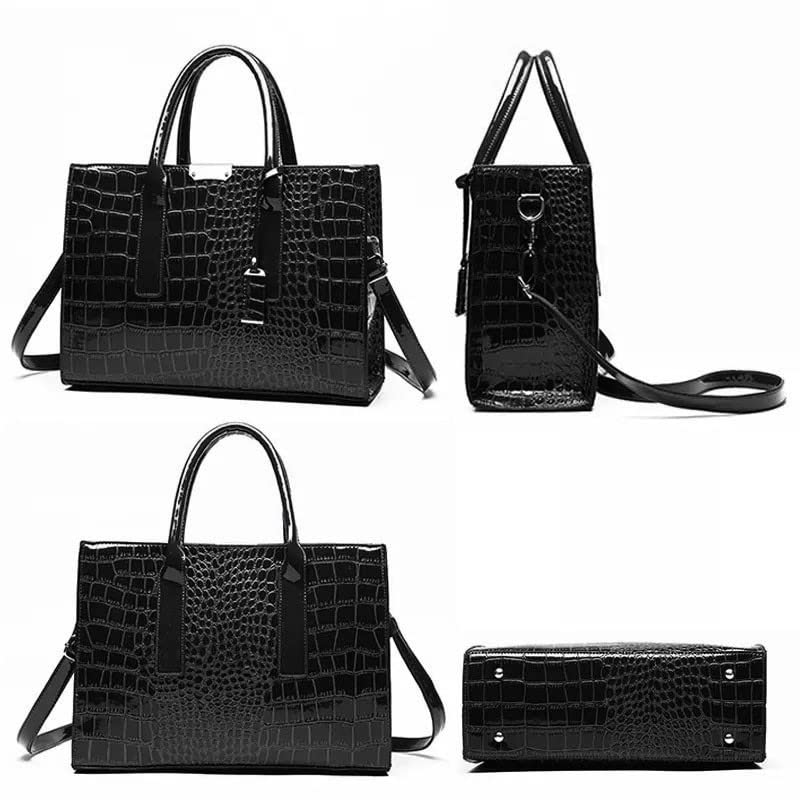 Crocodile Pattern Fashion Pu Leather Luxury Women Ladies Handbags Shoulder Bag Woman Top-Handle Purse