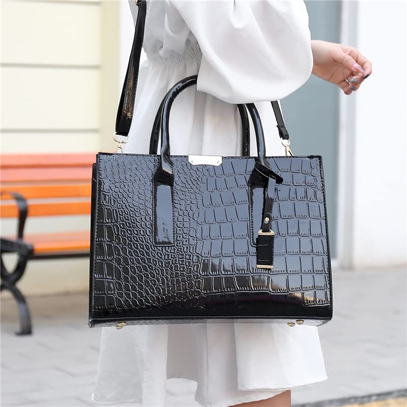 Crocodile Pattern Fashion Pu Leather Luxury Women Ladies Handbags Shoulder Bag Woman Top-Handle Purse