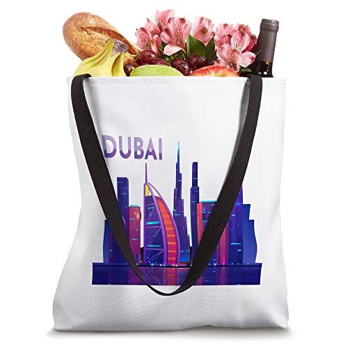 I love Dubai Souvenirs Tshirt- cute Dubai monument Art Tote Bag