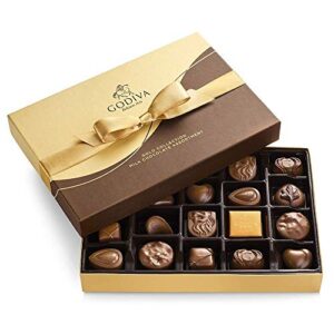 godiva chocolatier gift box, milk chocolate,22 pc.