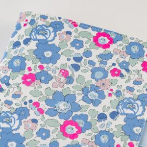 Hobonichi Techo Cousin Cover [A5 Cover Only] Liberty Fabrics: Betsy (Neon Blue)