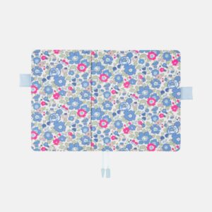 Hobonichi Techo Cousin Cover [A5 Cover Only] Liberty Fabrics: Betsy (Neon Blue)