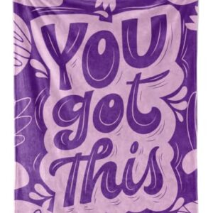 InnoBeta You Got This Blanket, Inspirational Gifts for Women, You Got This Gifts, Gifts for Coworker, Besties, Aunt, Friends, Sympathy Gifts for Women, Soft Throw Blanket 50"x65"