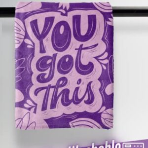 InnoBeta You Got This Blanket, Inspirational Gifts for Women, You Got This Gifts, Gifts for Coworker, Besties, Aunt, Friends, Sympathy Gifts for Women, Soft Throw Blanket 50"x65"