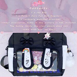 Eien Kaliforua Ita Bag Cute Japanese School Bag JK Uniform Bag Kawaii 3 Way Anime Purse