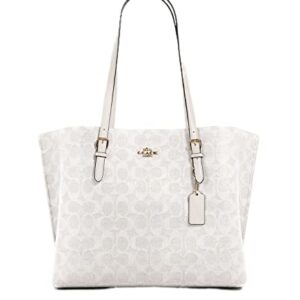 COACH Womens Mollie Tote 25 (IM/Chalk/Glacier White)