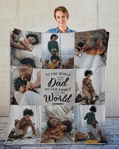 Personalized Memorial Throw Blanket with Pictures Change, Mom Loss Gift, Custom Memorial Blanket, Gift of Sympathy, Bereavement Gift, Mom Memorial Gift, Fleece Sherpa (30x40, 50x60, 60x80 inches)