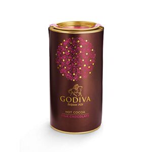 godiva chocolatier milk chocolate hot cocoa canister 13.1oz