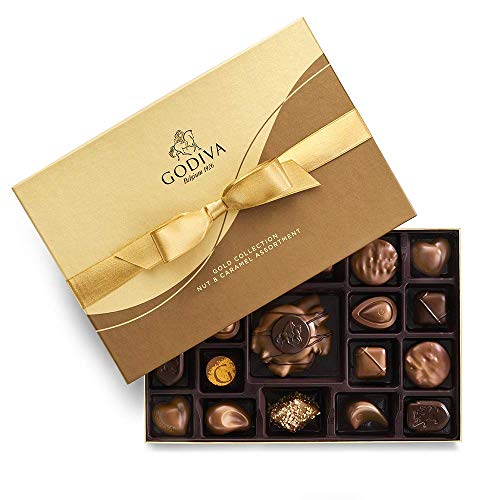 Godiva Chocolatier Gift Box, Nut & Caramel, 19 pc.,8.9 ounces