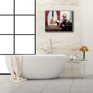 Dumb and Dumber Bathroom Art-Funny Movie Poster Canvas Print Wall Art Decor-Harry on The Toilet Humor Picture Decoration (12x16in(30x40cm)-Unframed)