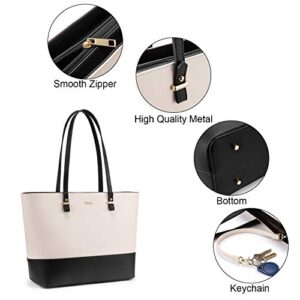 LOVEVOOK Purses for Women Large Handbag Faux Leather Tote Bag School Shoulder Bag with External Pocket