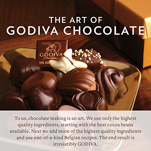 Godiva Chocolatier Masterpiece Dark Chocolate Ganache Hearts Bags, Chocolate Treats, Chocolate Snacks, Gourmet Chocolates, Chocolate Truffles, Office Treats, Set of 6, 4.9 Ounce