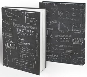 custom stem jumbo-sized stretchable book cover (pack of 1, math)