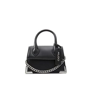 aldo women’s pythonia top handle bag, other black