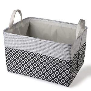 Storage Basket 2-Pack Large Fabric Storage Basket for Shelves Collapsible Storage Bins with Handles Closet Storage Bins for Organizers