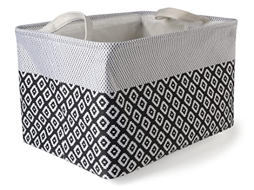 Storage Basket 2-Pack Large Fabric Storage Basket for Shelves Collapsible Storage Bins with Handles Closet Storage Bins for Organizers