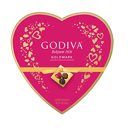 LIMITED EDITION Godiva Goldmark Assorted Chocolate Creations 9 Oz. Heart (1 per order)