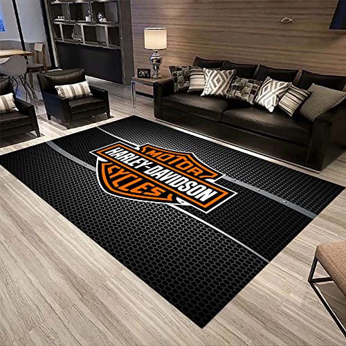 Moto Gp, Motorsport Rugs, Harley Rug, Personalized Rug, Non-Slip Backing,Themed Rug, Rug for Living Room, hrly160.7(71”x110”)=180x280cm