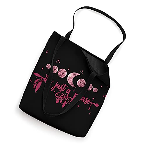 Its Just A Phase Boho Triple Moon Goddess Pink Crescent Moon Tote Bag