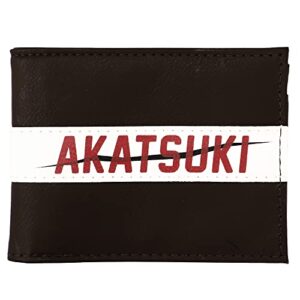 Akatsuki PU Applique Nylon and PU Bifold Naruto Wallet