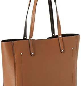 Calvin Klein Dilan Novelty Organizational Tote, Caramel Textured