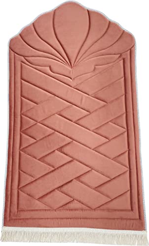 Prayer Mat Extra Cushioned Soft Padded Prayer Rug Perfect For Seniors or Those With Knee Problems,Muslim Gift ,Islamic Gift,Ramadan Gift (Mihrab Shape, 2)