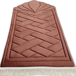 Prayer Mat Extra Cushioned Soft Padded Prayer Rug Perfect For Seniors or Those With Knee Problems,Muslim Gift ,Islamic Gift,Ramadan Gift (Mihrab Shape, 2)