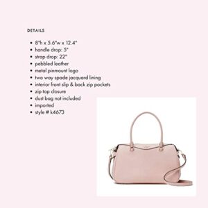 Kate Spade New York Mimi Pebbled Leather Satchel (Rose Smoke)