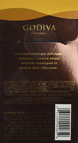 Godiva Choc Drk Almond, 2 oz