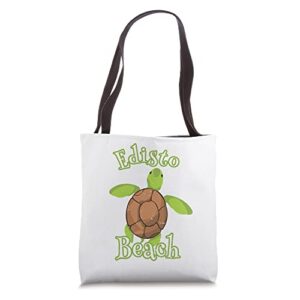 edisto island beach south carolina sea turtle tote bag