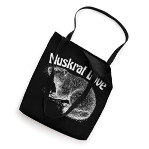 Muskrat Love Cute and Funny Unusual Family Pet Tote Bag