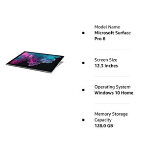 Microsoft Surface Pro 6 (Intel Core i5, 8GB RAM, 128GB) - Newest Version (Renewed)