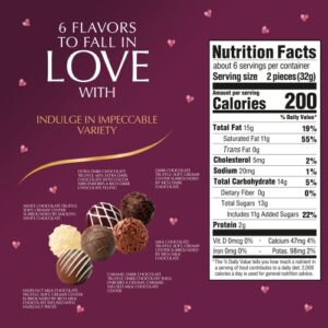 Lindt Assorted Gourmet Chocolate Candy Truffles, Valentine's Day Box of Assorted Chocolate, 6.8 oz.