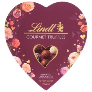 Lindt Assorted Gourmet Chocolate Candy Truffles, Valentine's Day Box of Assorted Chocolate, 6.8 oz.