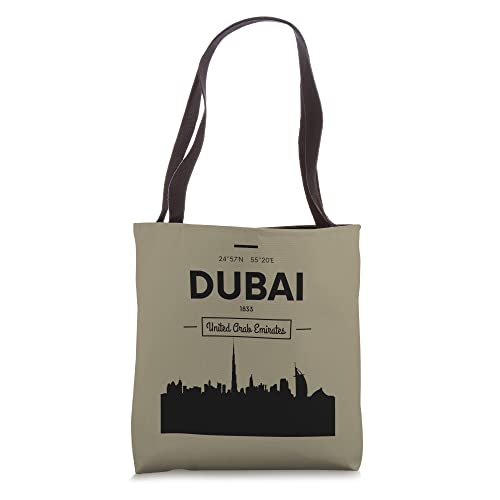 Enjoy Tourists Dubai UAE Novelty Graphic Tees & Cool Designs Tote Bag