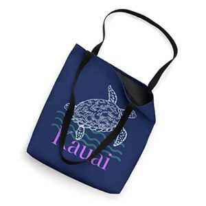 Kauai Hawaiian Island Swimming Sea Turtle Hawaii Souvenir Tote Bag