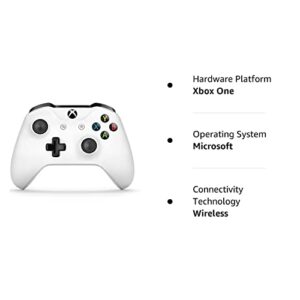 Microsoft Xbox One Wireless Video Gaming Controller, White (Renewed)