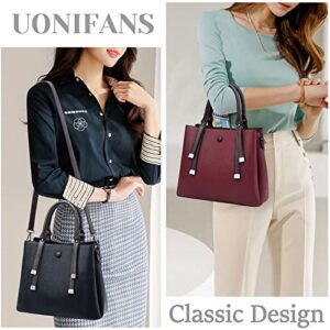 Handbags for Women's Soft PU Leather Hobo Shoulder Bag Ladies Tote Bags Purses and Crossbody Bag (Black)