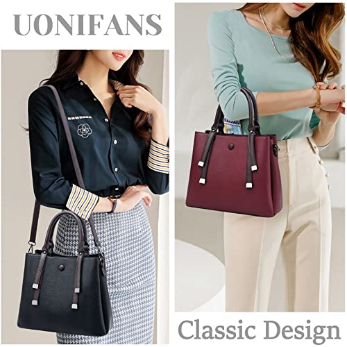 Handbags for Women's Soft PU Leather Hobo Shoulder Bag Ladies Tote Bags Purses and Crossbody Bag (Black)