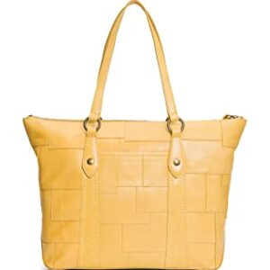 Frye Melissa Patchwork Zip Shopper, Yellow