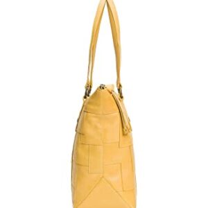 Frye Melissa Patchwork Zip Shopper, Yellow